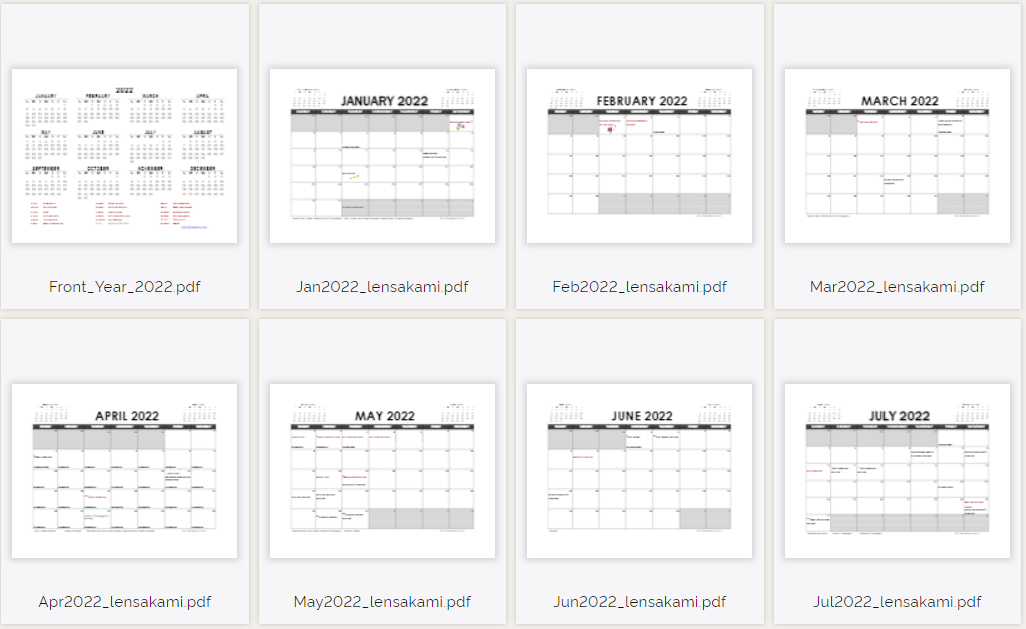 FREE DOWNLOAD PRINTABLE Simple Planner 2022 | Beserta cuti di Malaysia ...